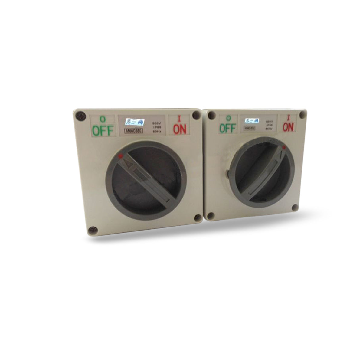 2 X 20 Amp 3 phase Switch Isolator IP66 Weatherproof Industrial Pole O ...