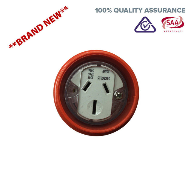 20A AMP 3 Pin Socket Extension Female Plug IP66 Waterproof Industrial ...