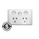 Double Power Point GPO with Extra Switch 2000 series – EDA Online