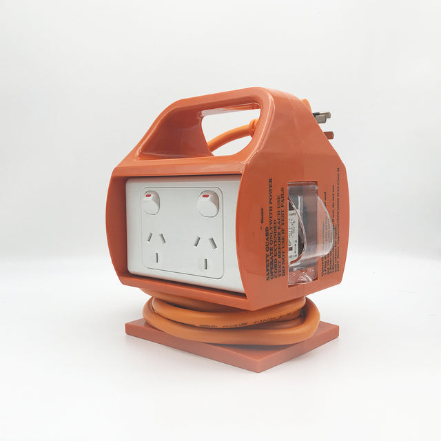 Portable RCD 2x Double Power Point Outlet GPO 10 Amp Safety Switch Tem ...