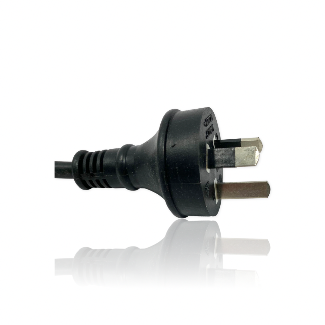3 Pin 10 Amp Insulated Flex Plug and Lead Cable Black 250V 1M Core and ...