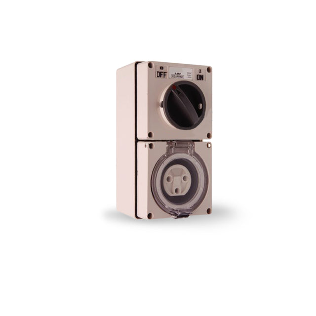 3 pin Round 32A 240v Switch Socket Combination Outlet Industrial Switc ...
