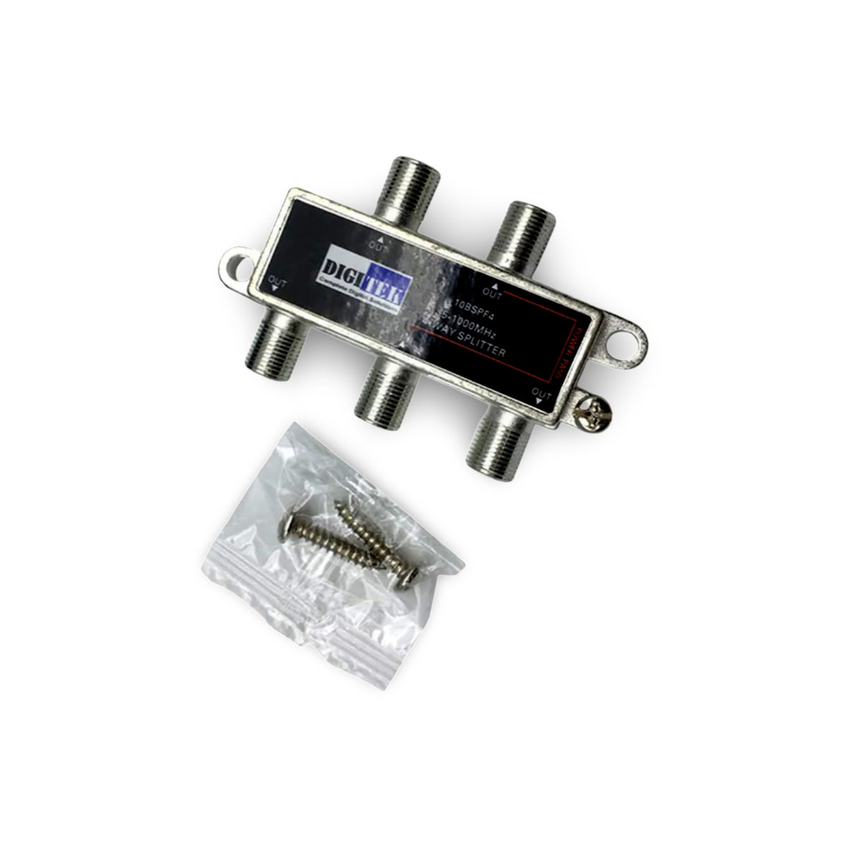 4 Way TV Splitter with 5 F Type Connectors Foxtel Antenna Television ...