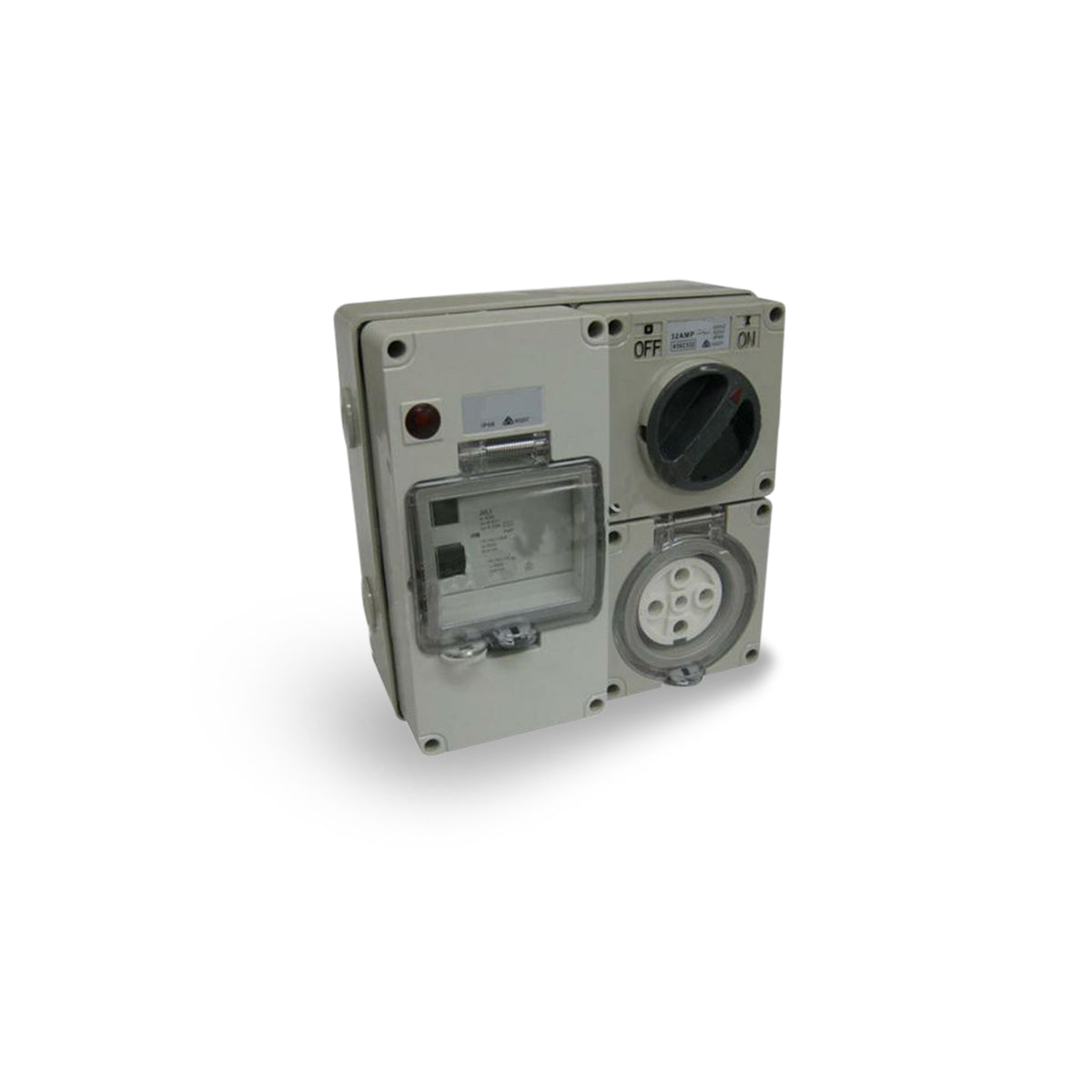 5 pin 50 Amp Switch Socket RCD Protected Outlet 4 Pole Switchboard IP6 ...