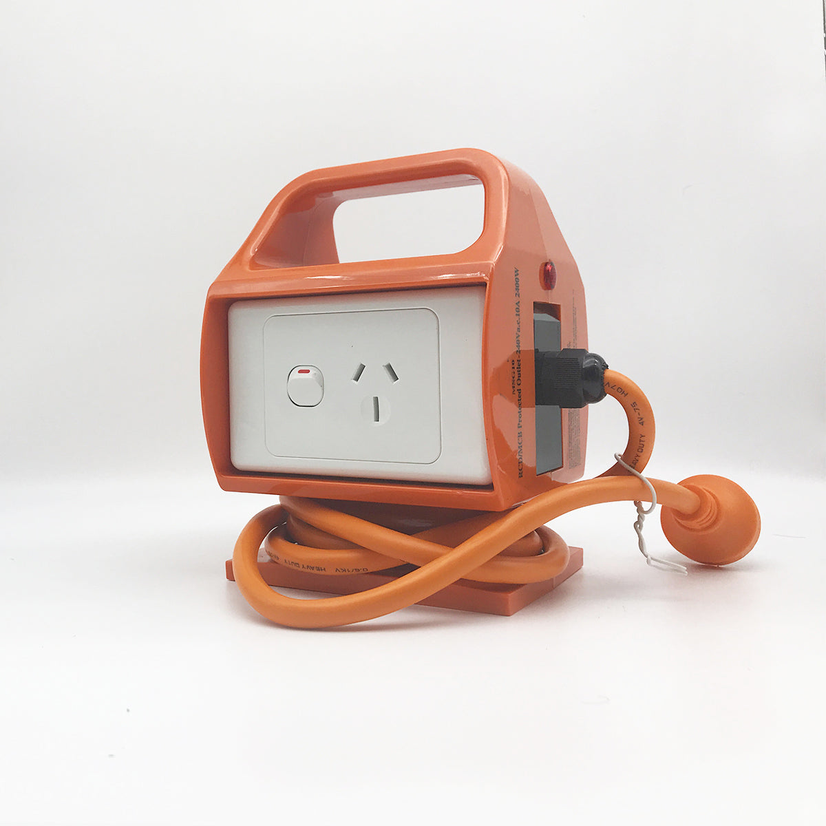 Builders 15 Amp Portable RCD 2x Single Power Point Outlet GPO Safety S ...