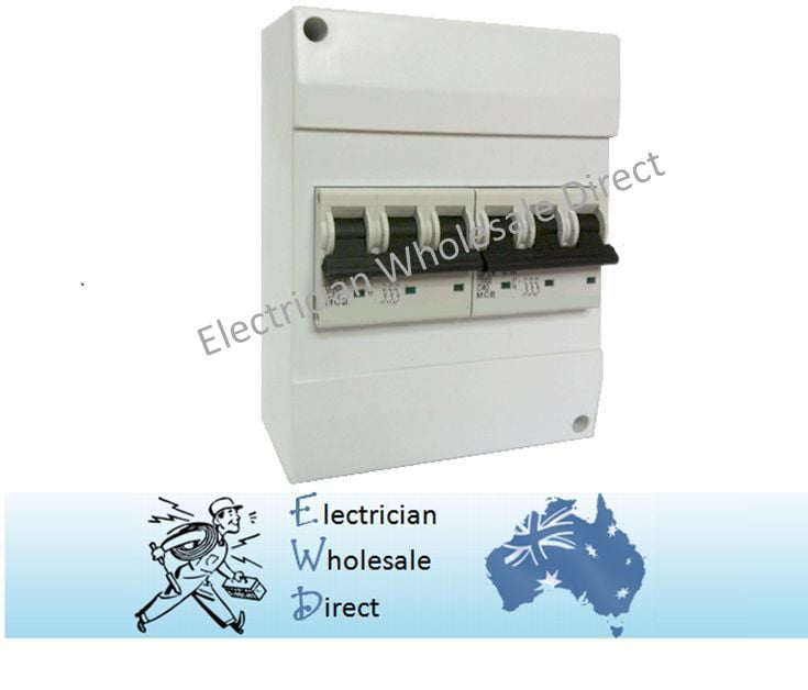 6 Pole 3 Phase Circuit Breaker Combination Loaded Switchboard Enclosur ...