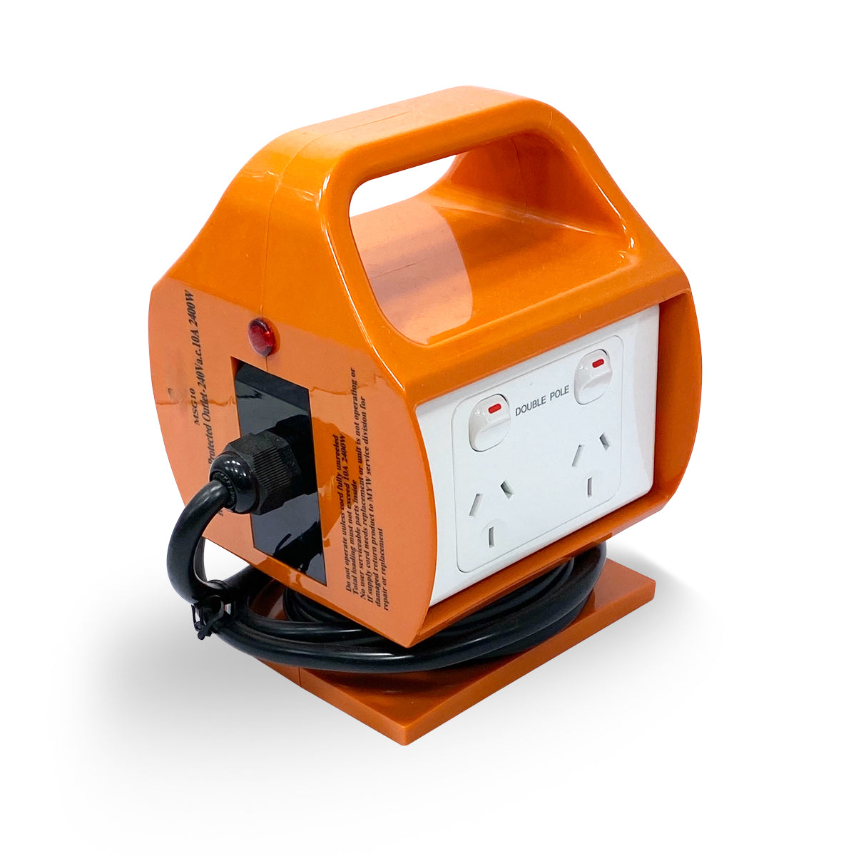 Portable RCD 2x Double Power Point Outlet GPO 10 Amp Safety Switch Tem ...