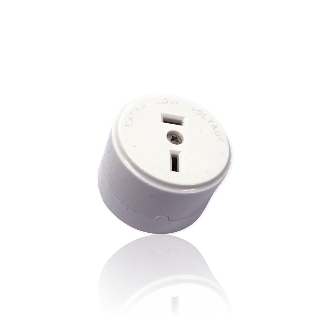 Plug Base Surface Socket Two Straight Pin 32V 15V Polarised 2 Pin Sock ...