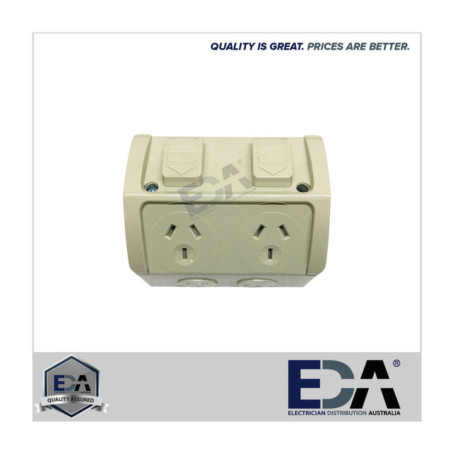 Water Proof Weatherproof Double Power Point D GPO 10 Amp Socket Dgpo T ...