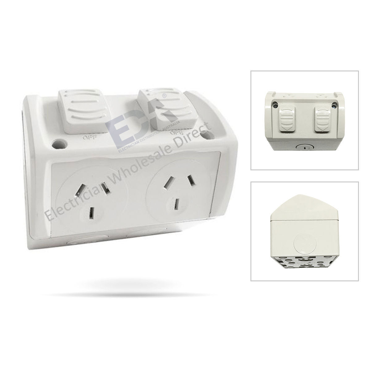 Water Proof Weatherproof Double Power Point D GPO 10 Amp Socket Dgpo T ...